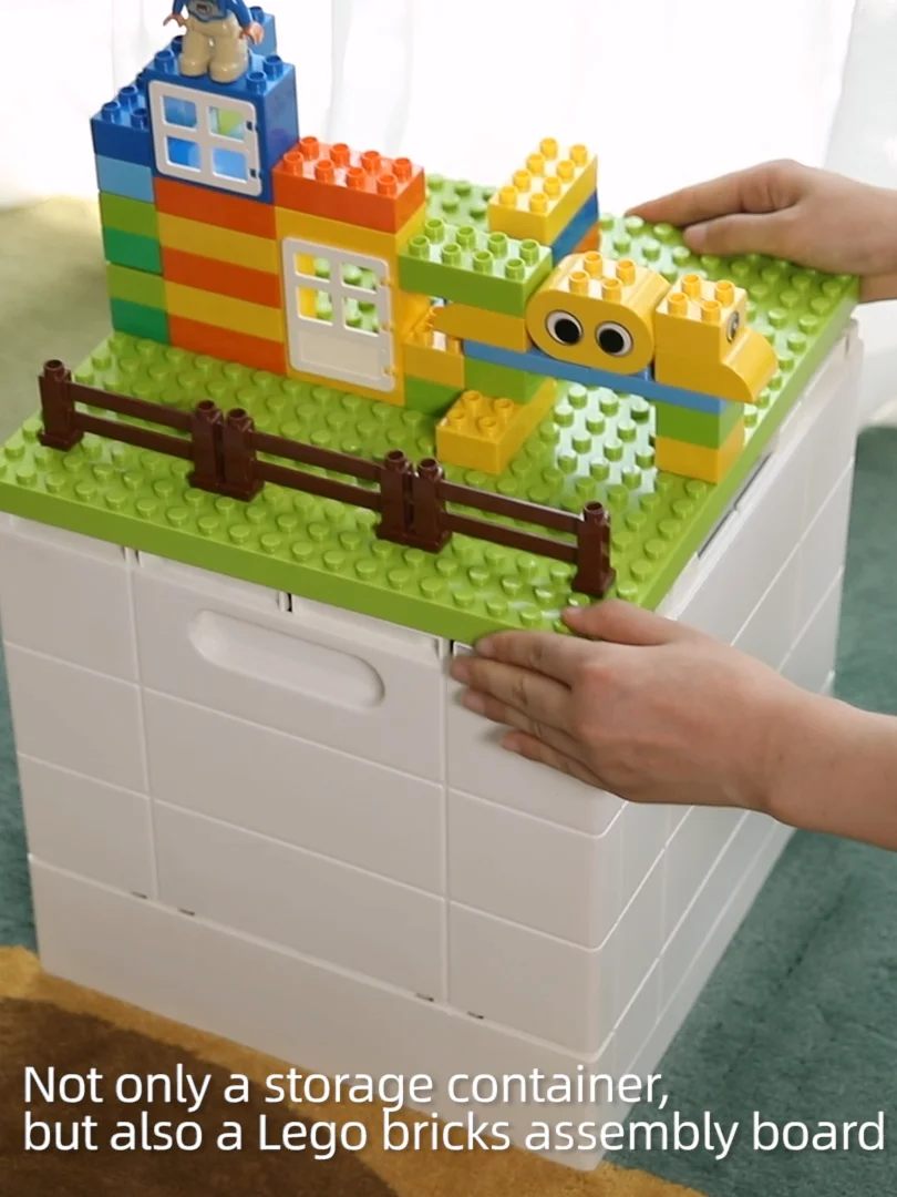 Shimoyama Patented Home Collapsable Kids Duplo Bricks Storage Box ...