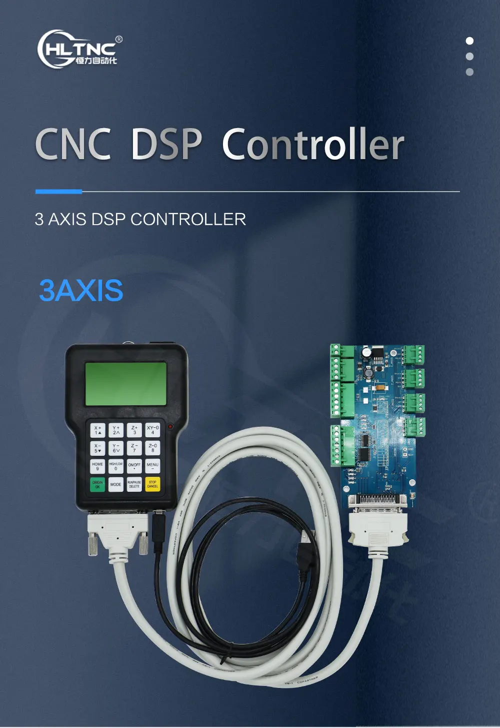 24v Dc Dsp0501 Cnc Controller 3 Axis Handwheel Dsp Controller For Cnc Router Stepper Servo Motor ...