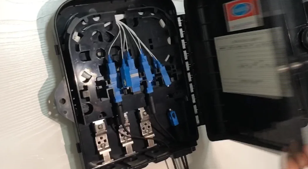 16 Cores Ftth Termination Box Waterproof Fiber Opt Odb Splicing Wire ...