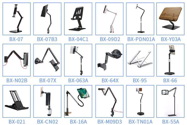 Super Strong Heavy-Duty Universal Adjustable Tablet Floor Phone Holder ...