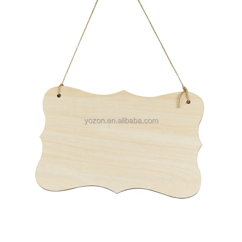 Custom Unfinished Hanging Wood Signs for DIY Projects