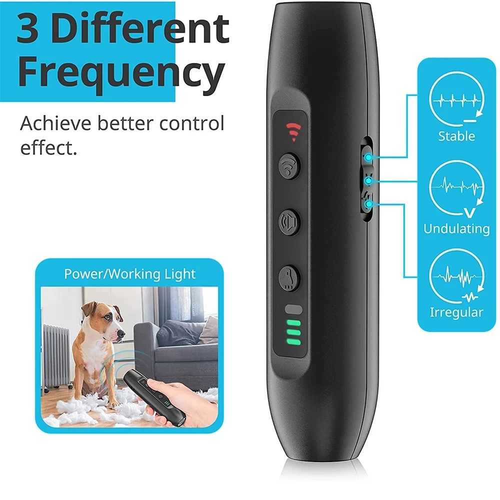 3 in 1 Ultrasonic Dog Repeller - Stop Barking Effectively