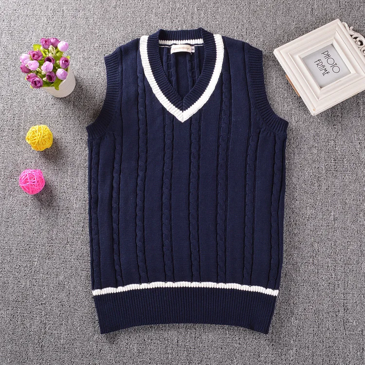 Rts High-quality Jk Uniform Unisex Knit Sweater Vest Men English Style ...