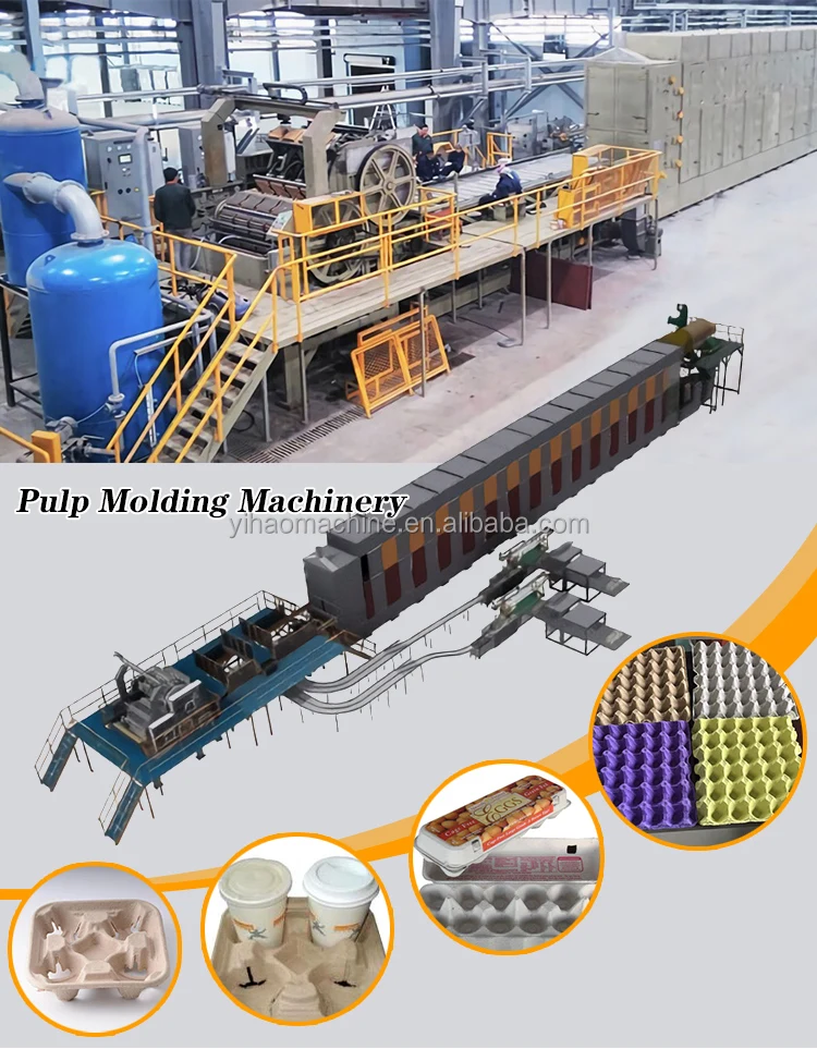 Waste Paper Egg Carton Box Molding Machine/automatic Paper Pulp Egg ...