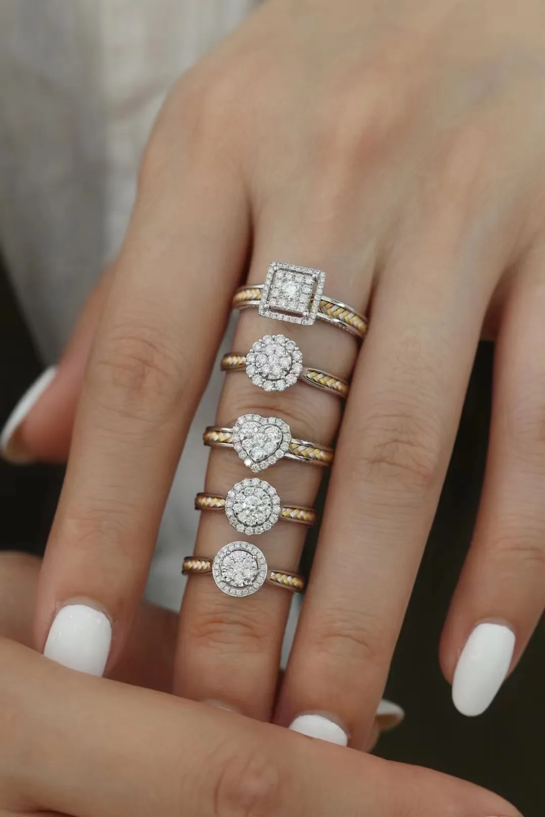 Krishna 18 K Real Gold Wedding Ring Diamond Ring Wholesale Solid Gold ...