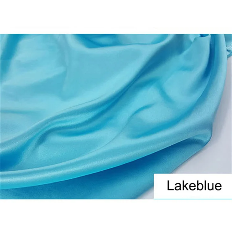 700 Colors In Stock 50d*75d Shiny Polyester Satin Fabrics No Stretch ...