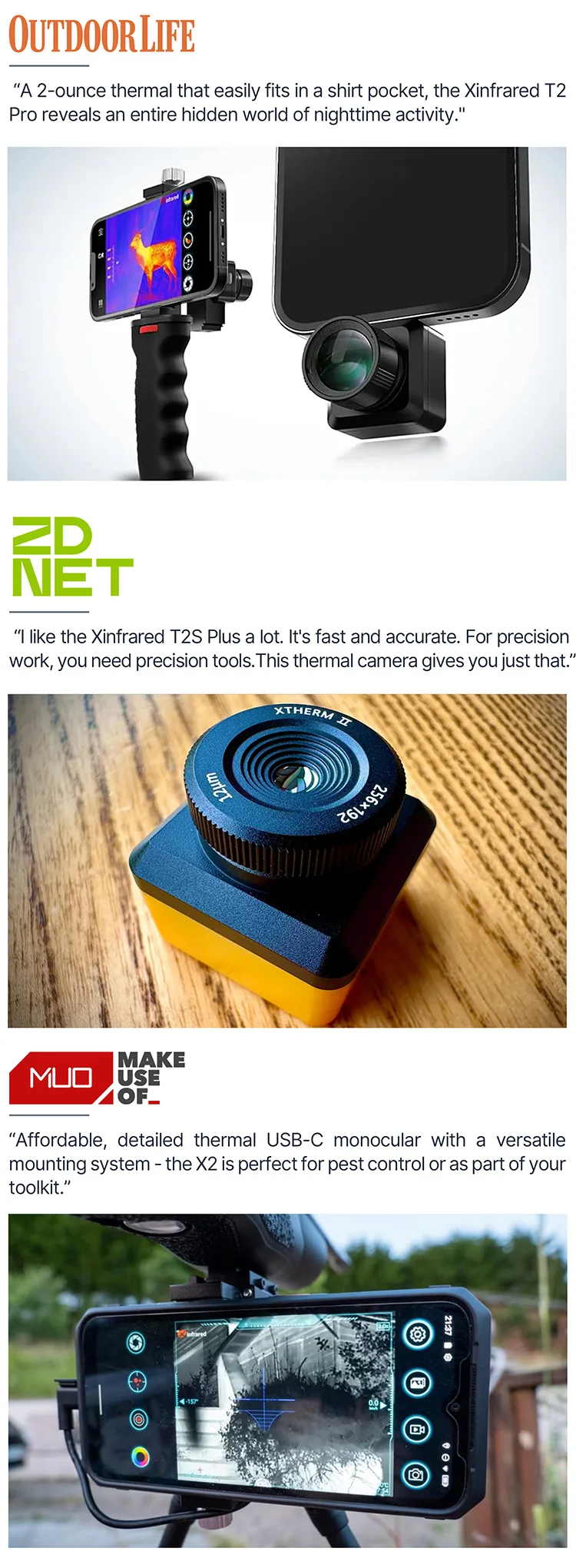 Infiray P2 Pro Multifunctional Type C Android Mobile Imager Smartphone ...