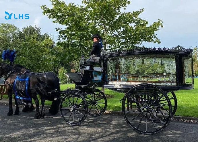 New Design Glass Horseless Hearse Carriage Horse Hearse Factory ...