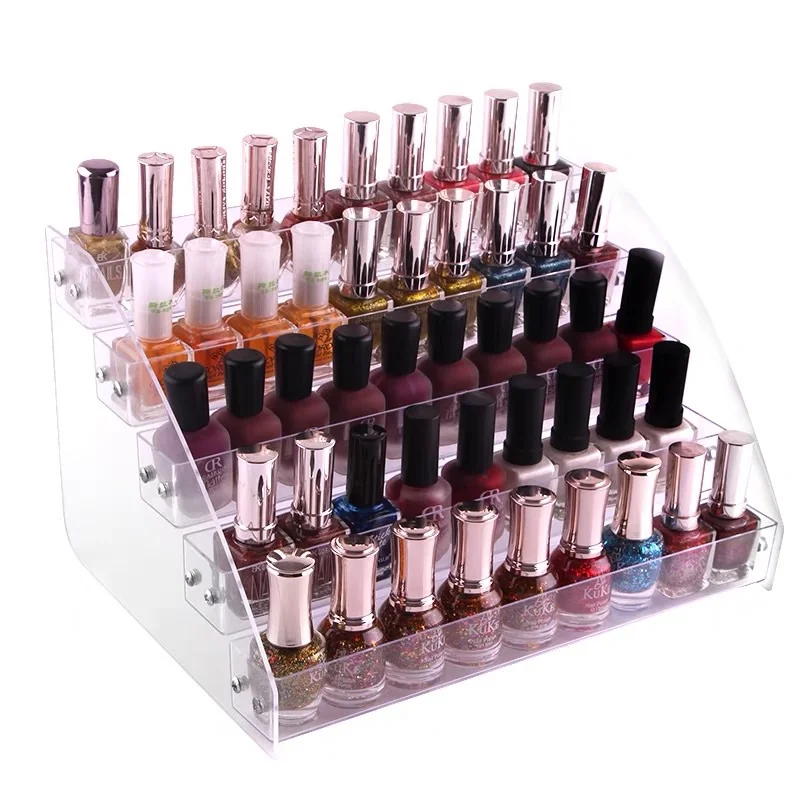 Acrylic Display Stand Multi-layer Acrylic Shelf Rack Nail Gel Polish ...