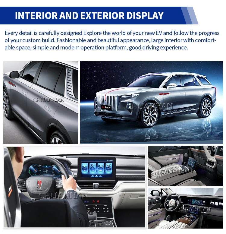 2023 Hongqi E-hs9 690km Qiyue 7seat New Ev Car Suv Electric Energy Vehicle Luxury Car - Buy ...