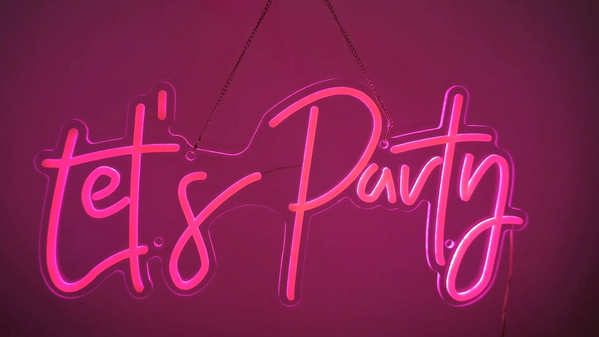 Cosun Led Party Sign Neon Led Wedding Neon Custom Party Lets Party Neon ...