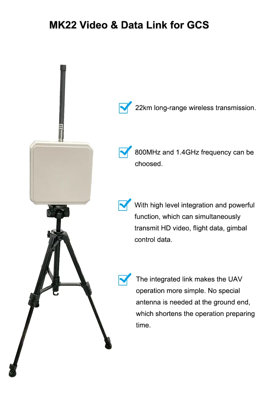 22km Wireless Video Transmitter Long Range Hd Digital Data Link Video ...