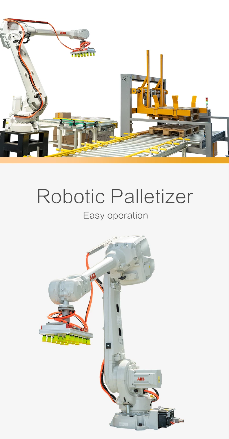 Robot Palletizer for Cartons Palletizing Robotic Palletizing System ABB ...
