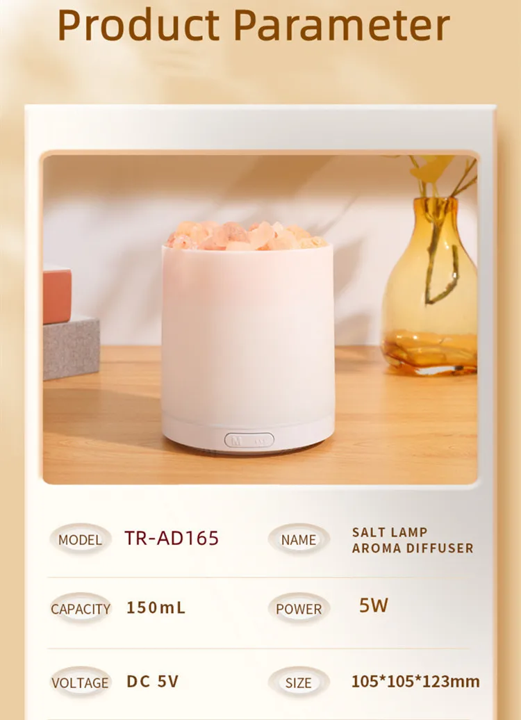 Himalayan Salt Lamp Diffusers Essential Oil Aromatherapy Mist ...