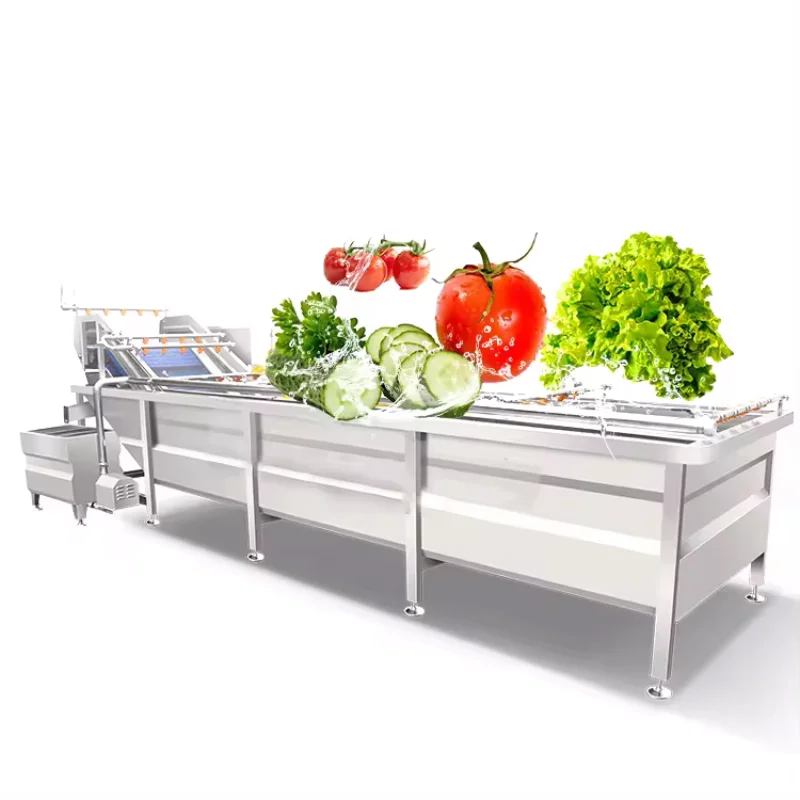 Industrial Fruit Vegetable Tomato Washing Production Line / Vegetable ...
