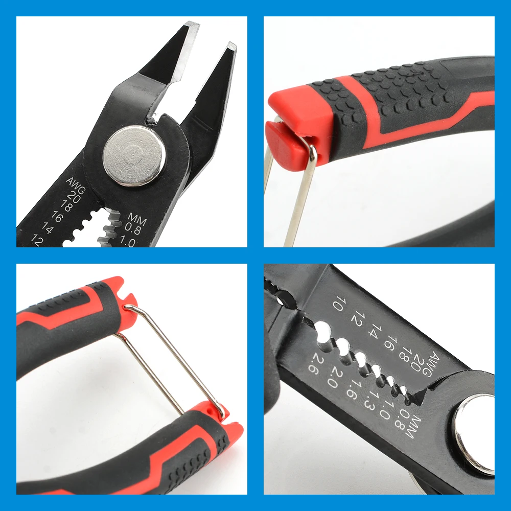 Multi Function Wire Stirpping Cutting Clamping Tool 30 Degree Cutter ...