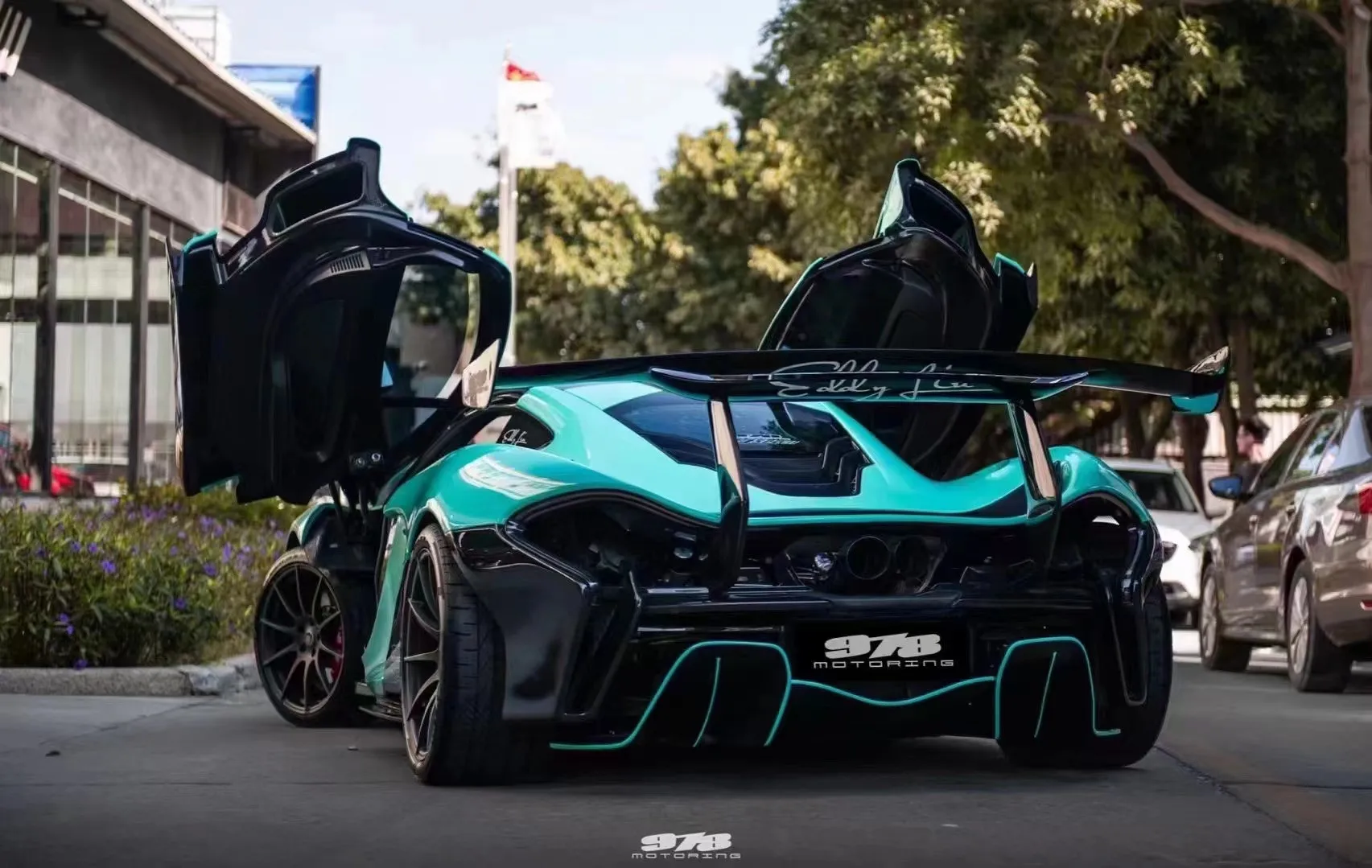 For McLaren P1 Body Kit P1 Upgraded GTR Style Front and Rear Bumper ...