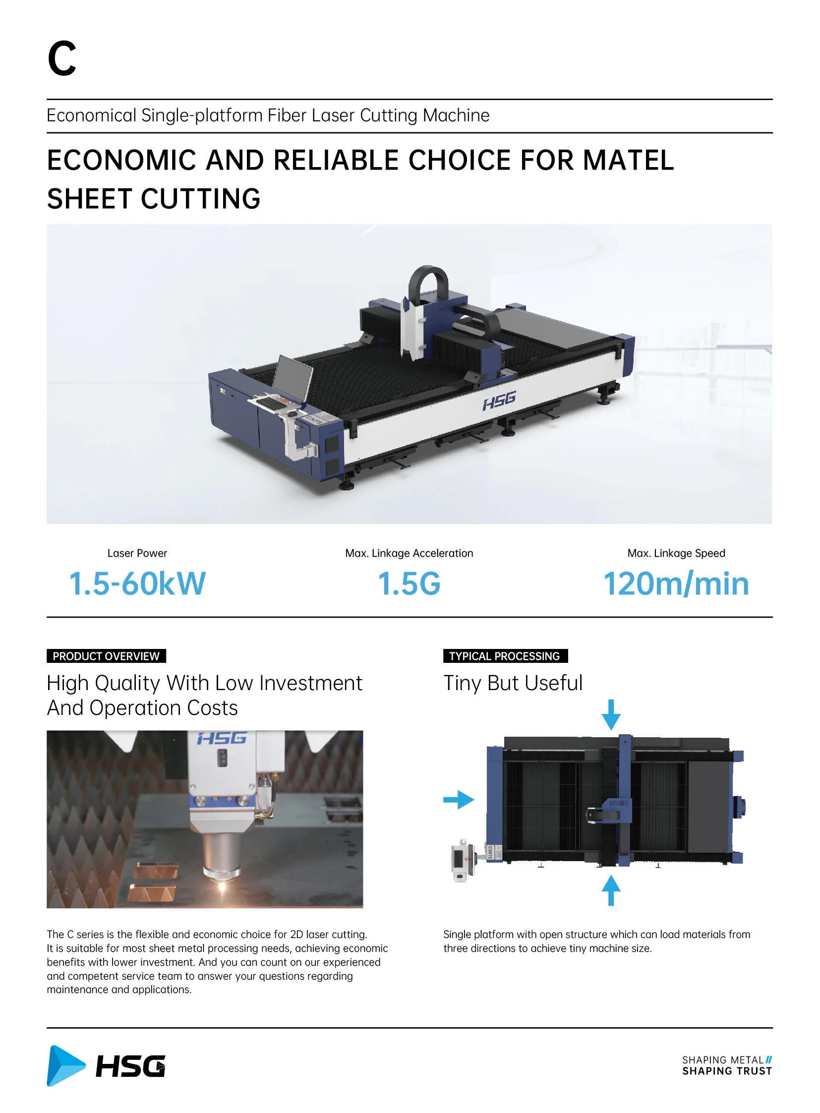HSG Laser Metal Cutting Machines - Precision & Power