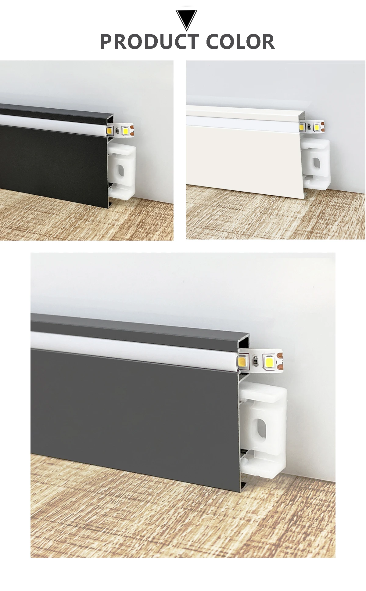 Hidden Lighting Concealed Led Bar Aluminum Profile Led Light Wall ...