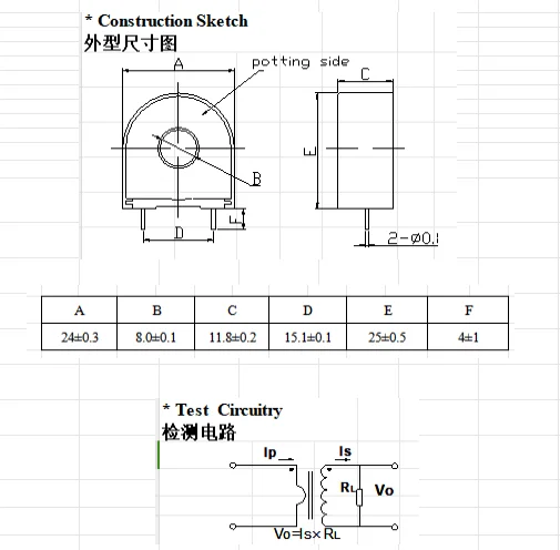 Zentar 20a 20ma Precision Current Transformer Pct704 Mini Current