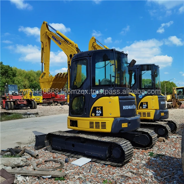 Used Japan Komatsu Pc55 Hydraulic Crawler Digger 5ton Mini Pc55mr2 Excavator With Low Price ...