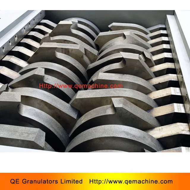 Qe Granulators Plastic Recycling Recycling Mini Double Shaft Garbage ...