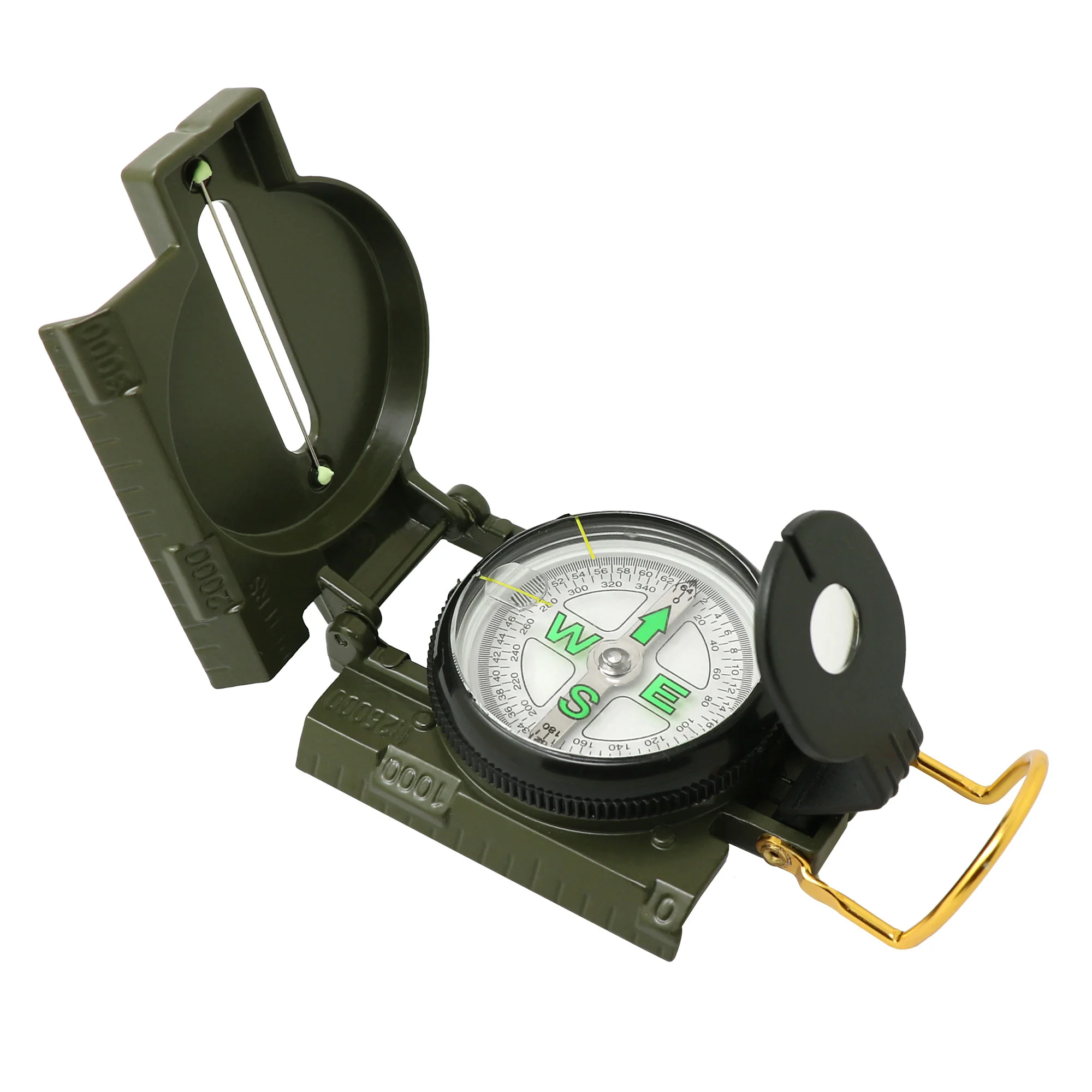 Multifunctional Lensatic Compass Tactical Compass American Green ...