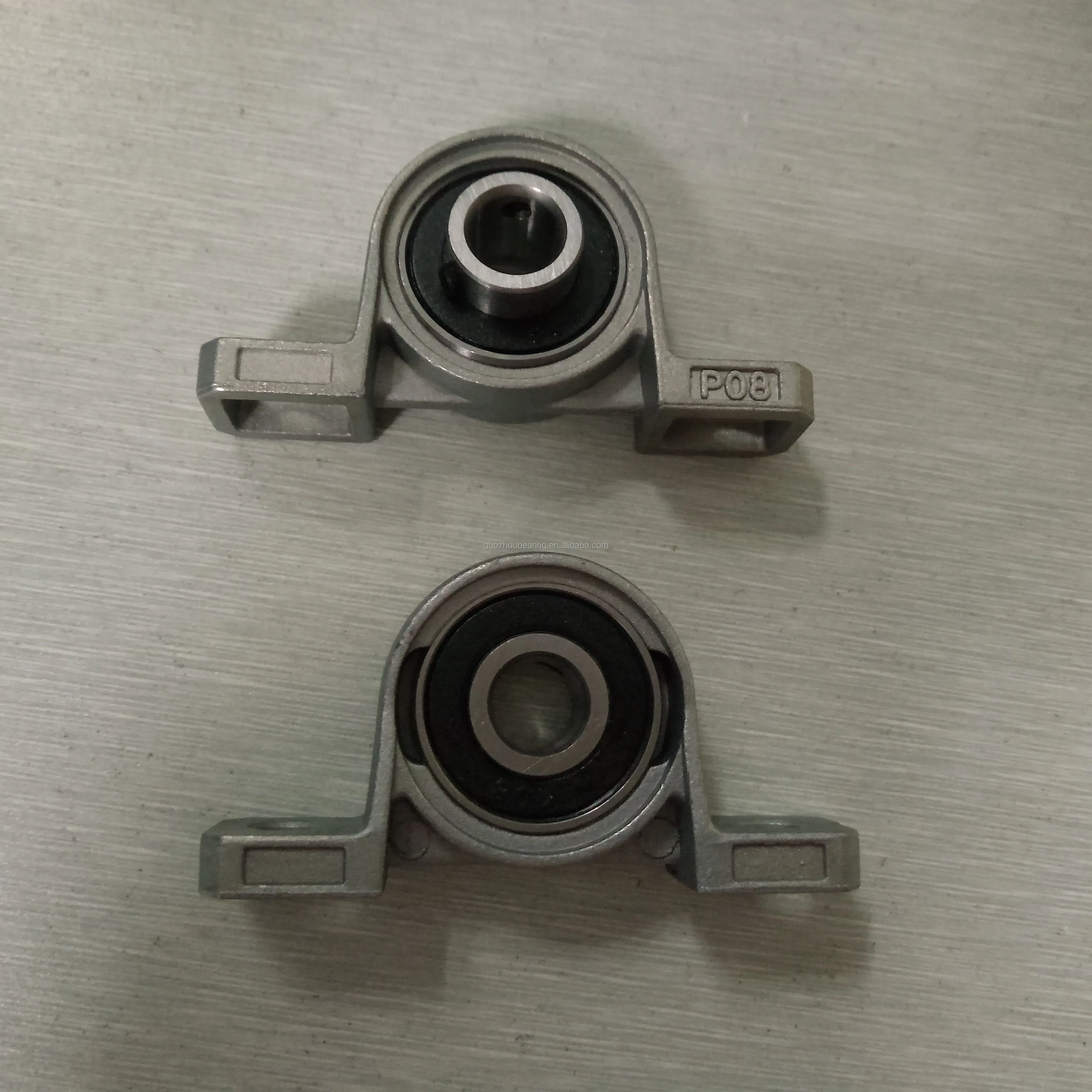 8mm Small Zinc Pillow Block Bearing KP08 - Low Noise