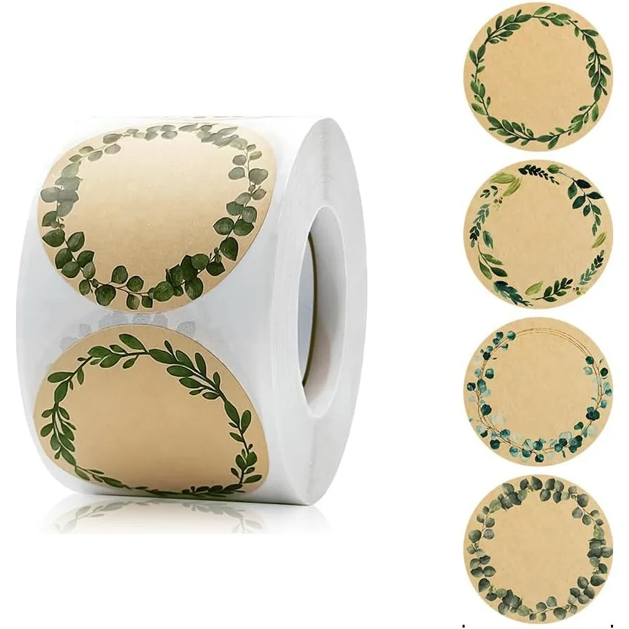 Canning Labels for Jars Lids Writable Labels with Wreath Design for ...