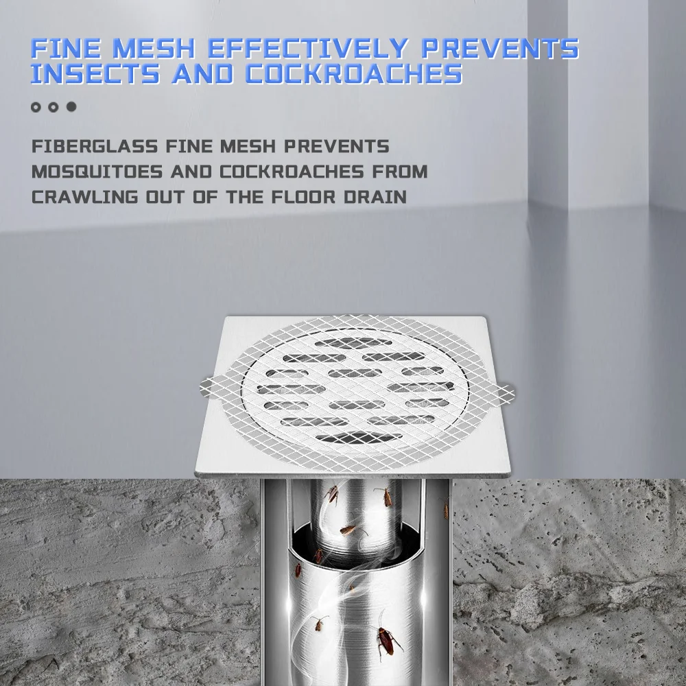 Ls Disposable Shower Mesh Sticker Drain Hair Catcher - Buy Hair Catcher ...