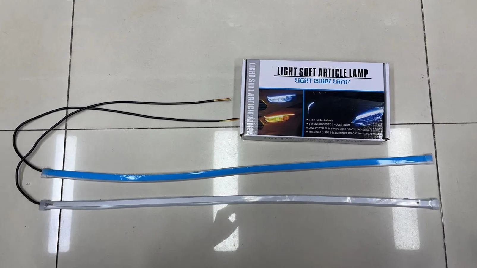 Others Car Light Accessories 2pcs Flexible Car Led Light Strip Dual ...