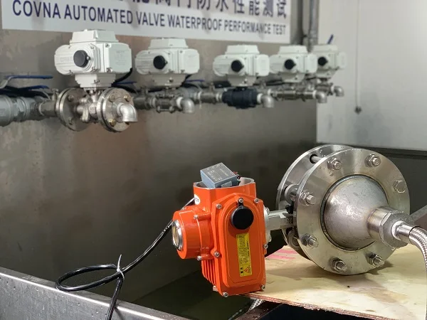 COVNA 12V 24V 90 Degree IP68 Waterproof Rotary Electric Actuator ...