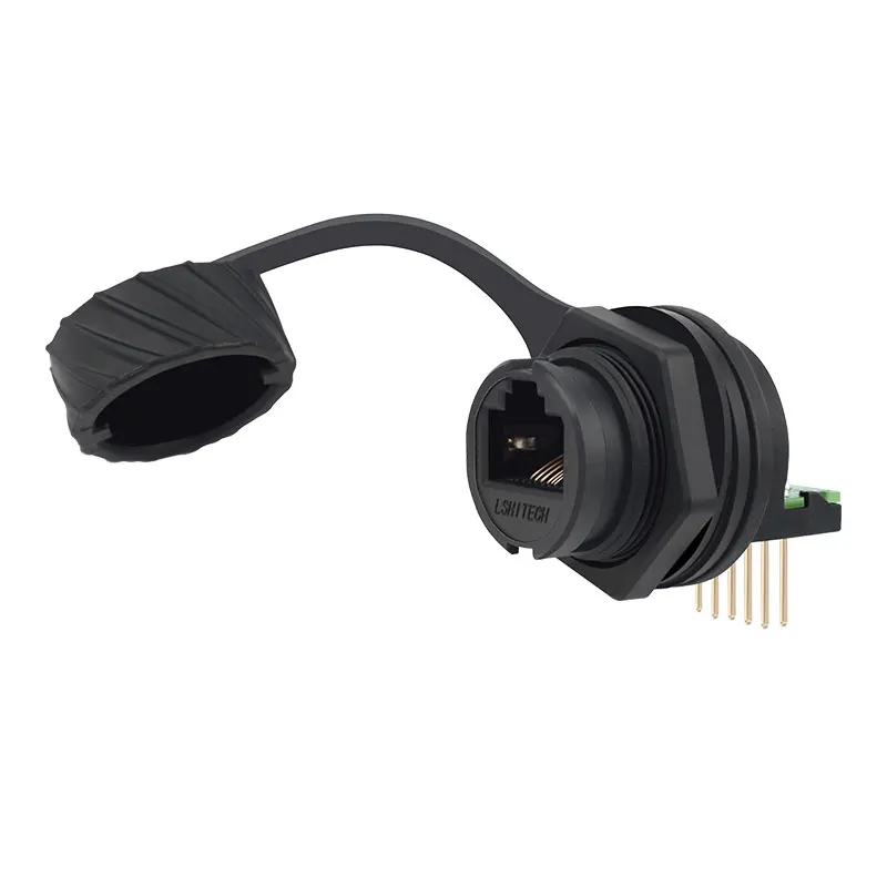 Rj45 Waterproof Connector Socket Adapter Ethernet Lan Rj45 Cat 6 Cat 6e ...