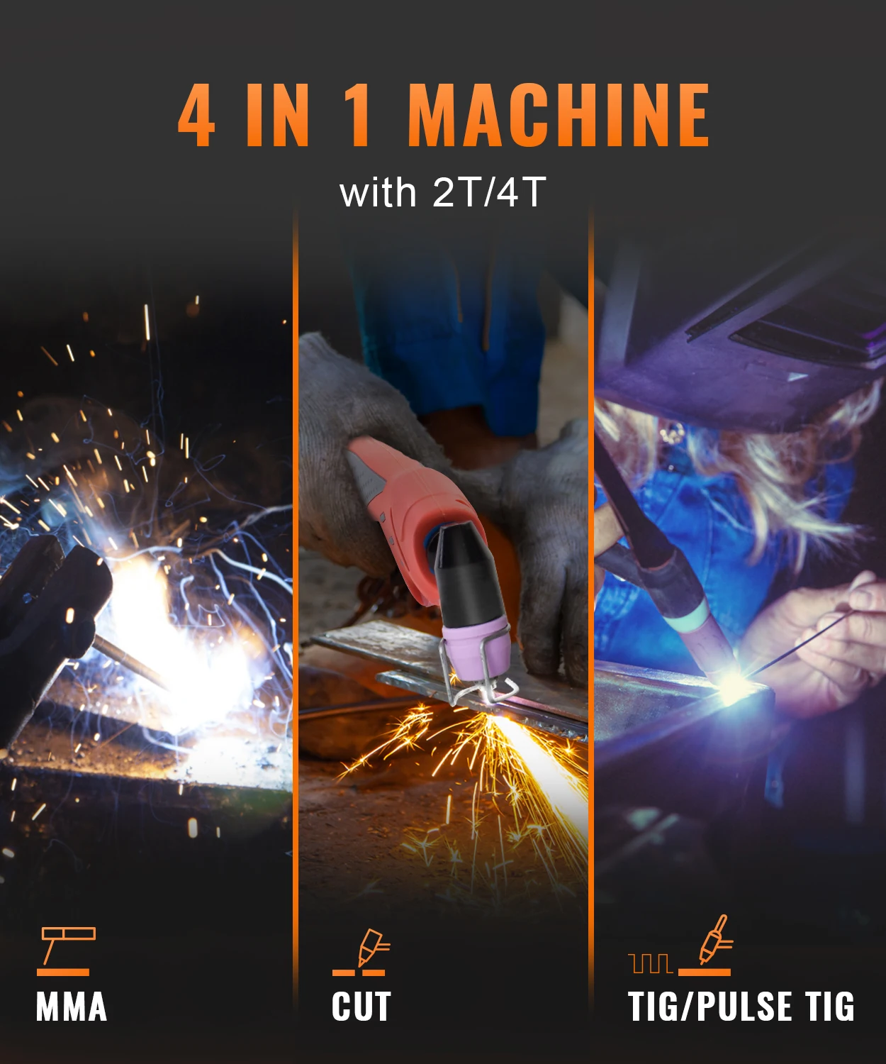 Portable Rechargeable Inverter Welder 110/220V Multifunction Electric ...