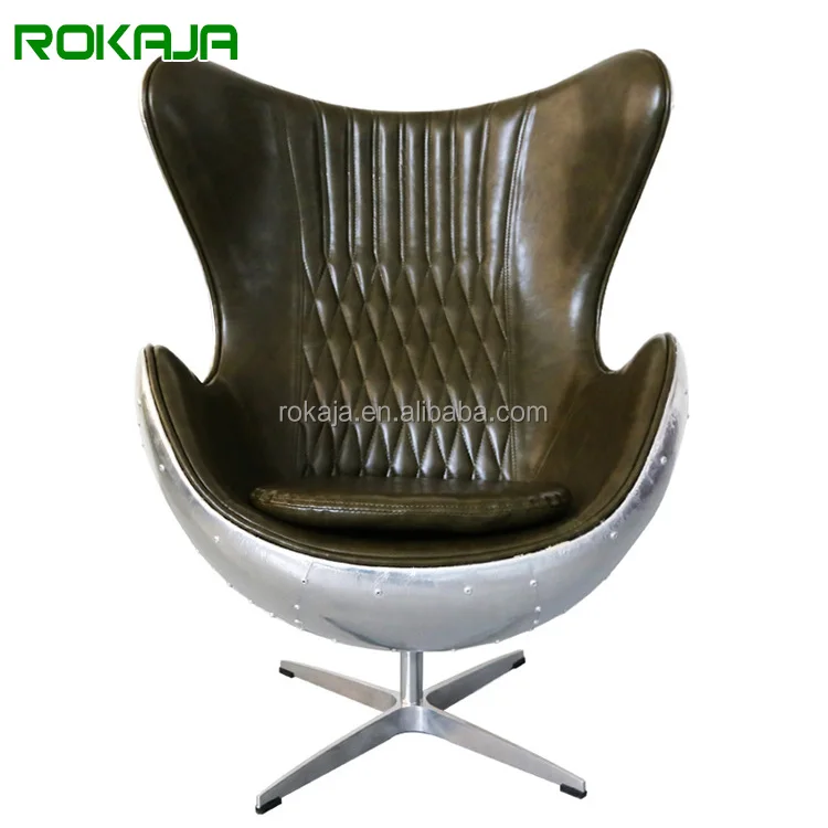 Luxury Rivets Swivel Accent Chair Aluminum Back Office Chairs Modern ...