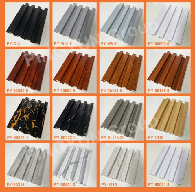 WPC Bamboo and Wood Fiber Grid Panel for Modern Living Room Walls - Eco ...