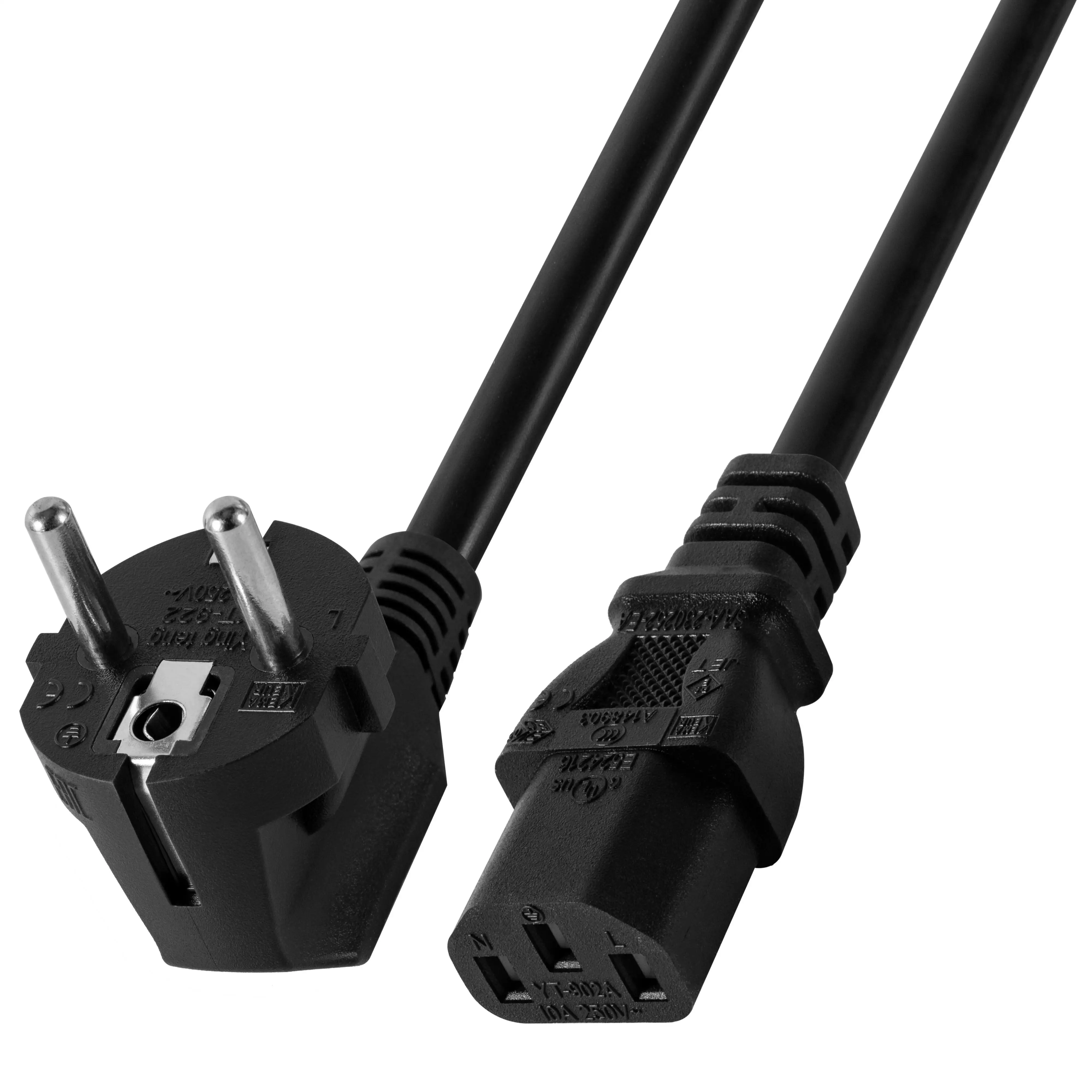 Factory Supply Connector Cable European Standard 3 Pin Schuko Power ...