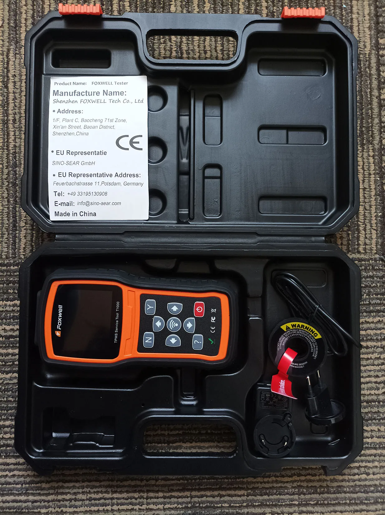 Foxwell T1000 Tpms Tool Magnet Sensors Programming Activate Check Rf ...