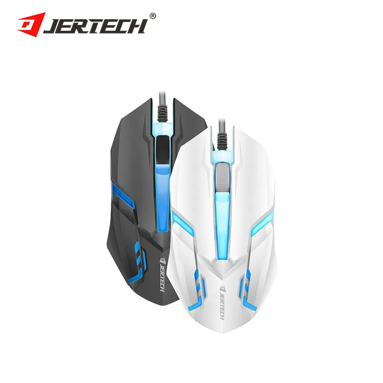 Jertech M200 Mouse Cable Computer Desktop Office Laptop Home Black White With Usb Wired Mouse ...