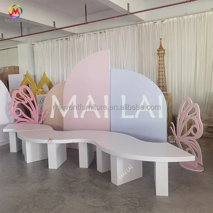 Colorful Kids Dining Table - High Quality Acrylic Material