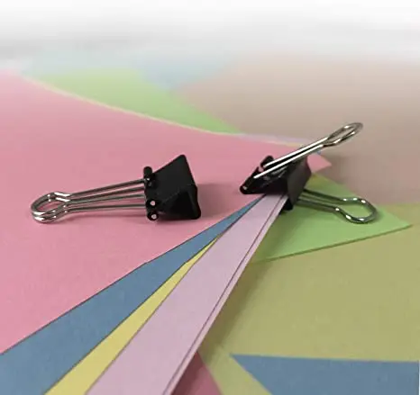 Cheap Bulk Custom Promotion Black Paper Clips Metal Mini Binder Clips ...