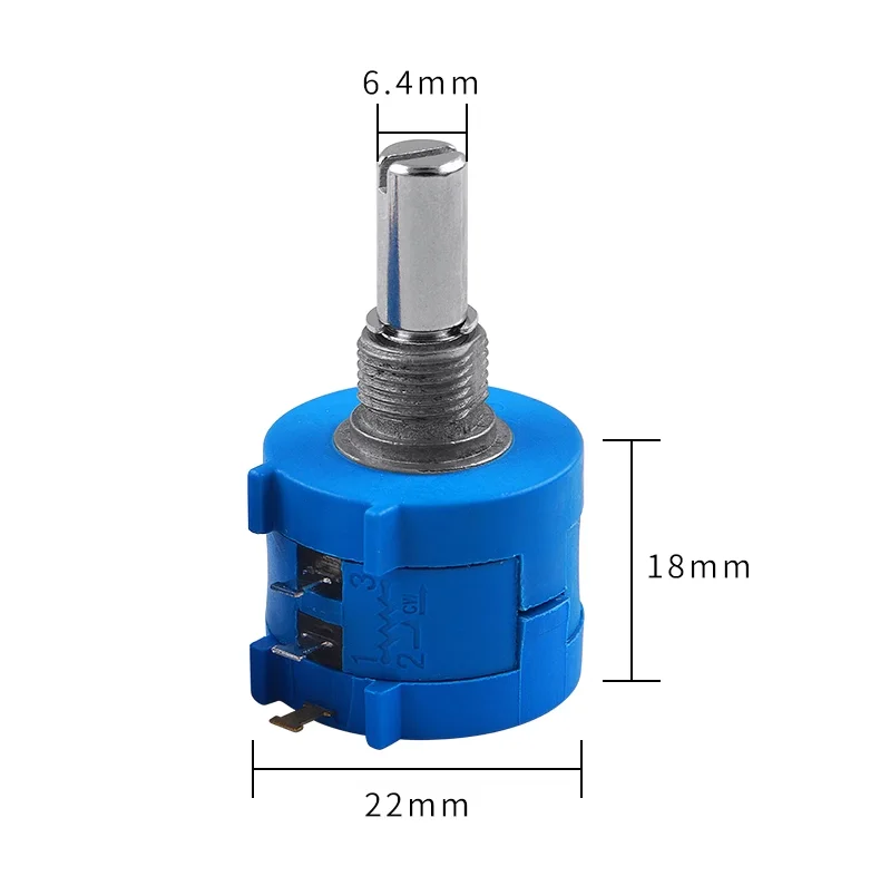 Rotary Potentiometer Adjustable Resistor Integrated Knob 100k Precision ...