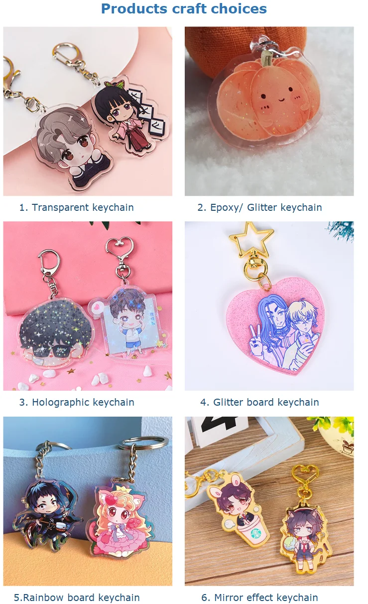 Creative Animer Characters Acrylic Charms Clear Double Sided Printing ...