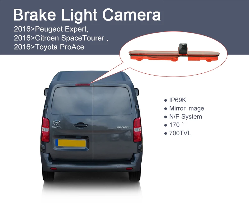 Ip69k Hd Reverse Camera Peugeot Expert /citroen Space Tourer/toyota ...