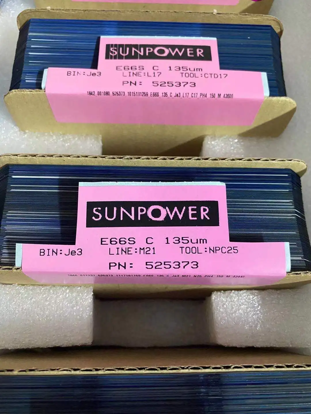 Back Connection Solar Cell C60 Sunpower Solar Cell