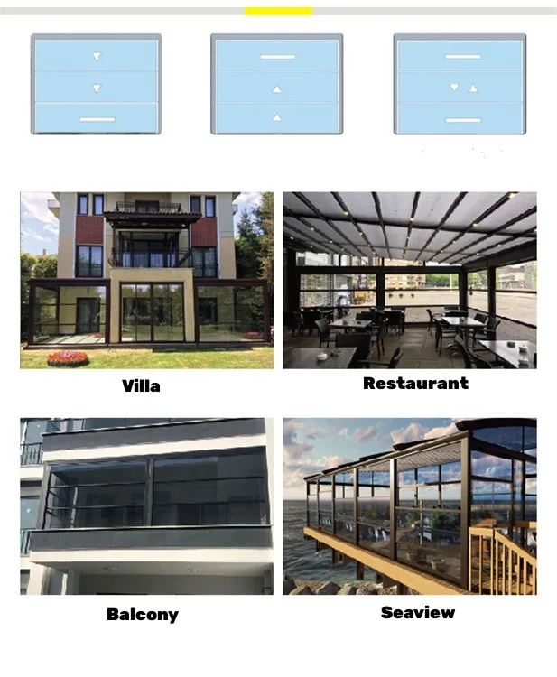 Vertical Hinge Window - Automatic Balcony Guillotine Slide