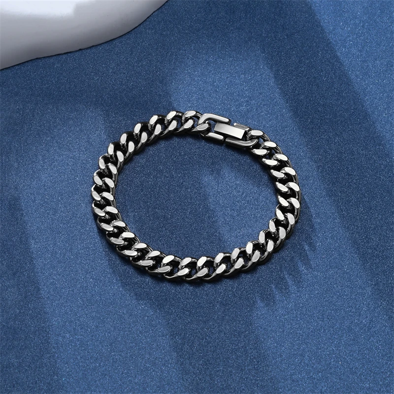 Cross-border Retro Punk Cuban Chain Woven Jewelry Buckle Single ...