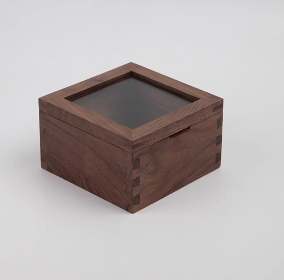 Japanese Vintage Solid Wood Home Collection Display Storage Box ...