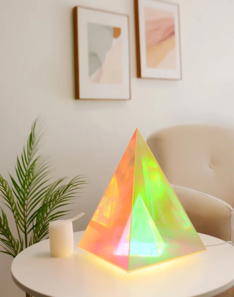 Modern Bedroom Decorated Rainbow Colorful Acrylic 3d Infinity Cube Lamp ...
