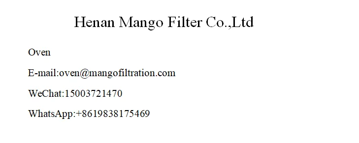 Alternative Engine Return Filter Element Heavy Duty Hydraulic Return ...